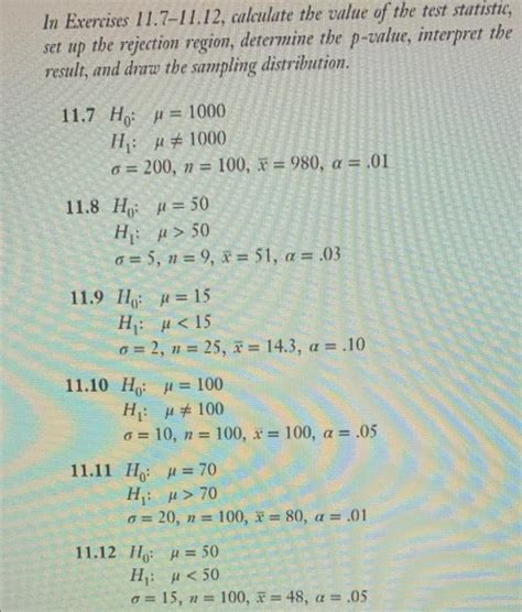 Solved In Exercises Calculate The Value Of The Chegg