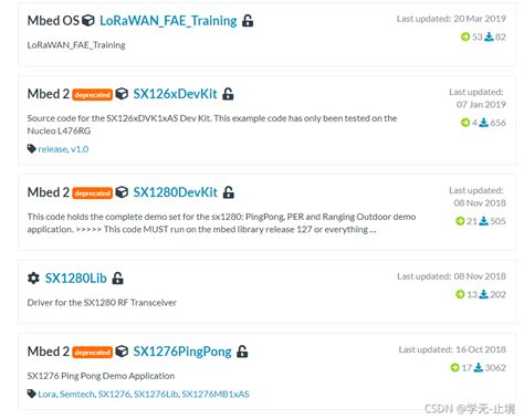 Semtech公司lora芯片官方驱动下载链接sx1268官方 Csdn博客