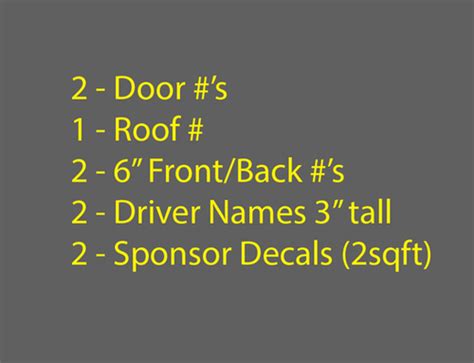 expanded full set number package finishlinegraphics