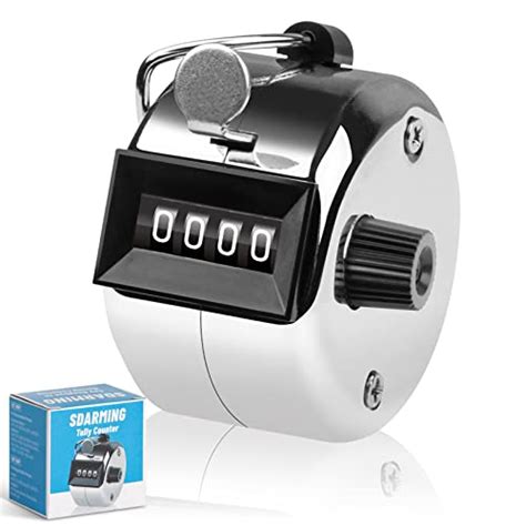 Sdarming Tally Counter 4 Digit Clicker Counter Metal Hand Want It All