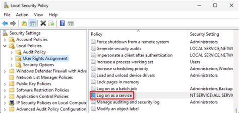 Configuring Logon As A Service Permission Via Gpo And Powershell