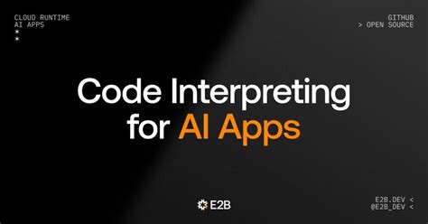 Stepan Gershuni On Linkedin Open Source Code Interpreting For Ai Apps