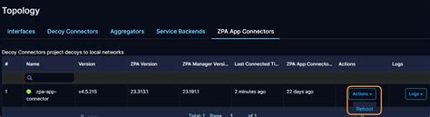 zpa app connectorの再起動 zscaler