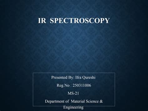 Sampling Techniques In Ir Spectroscopy Pptx