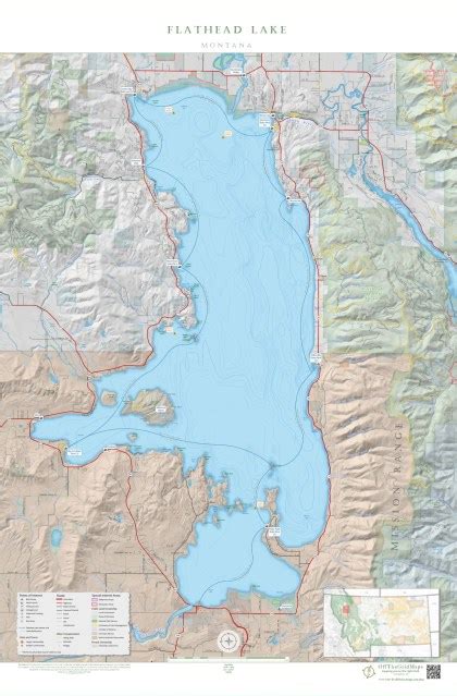 Flathead Lake Gps Map Offthegridmaps Montana