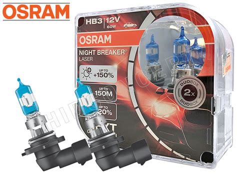 Osram HB3(9005) Night Breaker Laser +150% 9005NL-HCB Bulbs (Pack of 2 ...