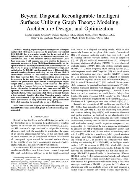 Pdf Beyond Diagonal Reconfigurable Intelligent Surfaces Utilizing