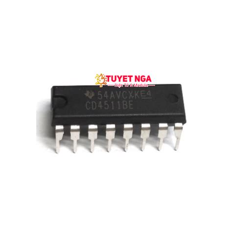 Ic Cd4511be Segment Led Driver ĐiỆn TỬ TuyẾt Nga