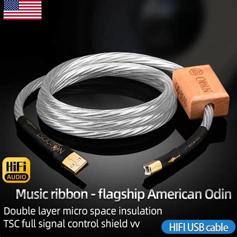 Nordost Odin HIFI USB Cable A to B Pure Silver USB Dac Audio Cable C to ...