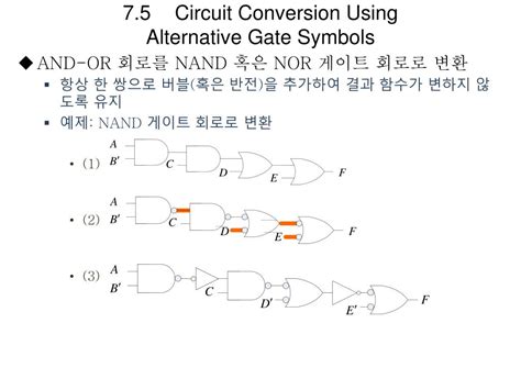PPT Unit 7 Multi Level Gate Circuits NAND and NOR Gates 다단 게이트 회로 NAND 와 NOR 게이트