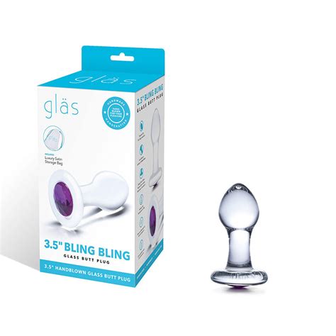 Glas 35 Bling Bling Glass Butt Plug