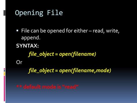 File Handling In Python To Understand Basic Operations Pptx Programming Languages Computing