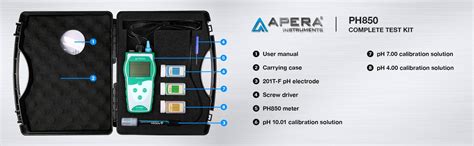 PH850 Portable PH Meter Kit