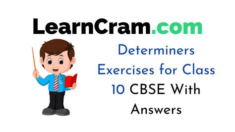 Determiners Exercises For Class 10 Cbse With Answers Learn Cram