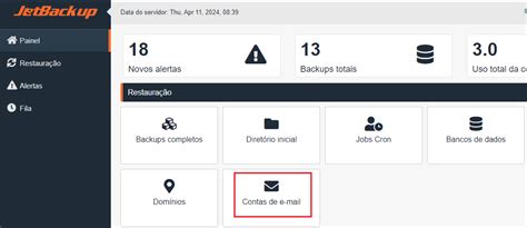 Cloud Host V3 Como Restaurar Backup De Contas De E Mail San