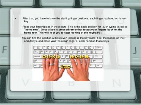 touch typing skill