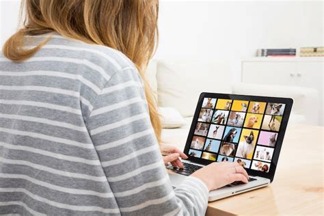 Premium Photo Side View Adult Working On Laptop