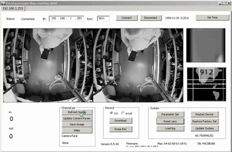 Network Vehicle Counting Device Hpc168 Binocular Camera