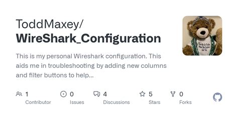 Github Toddmaxeywiresharkconfiguration This Is My Personal