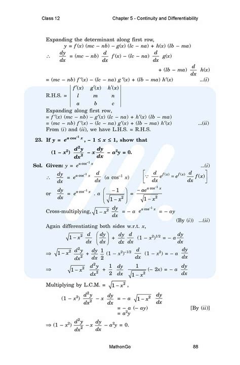 Ncert Solutions For Class 12 Maths Chapter 5 Miscellaneous Mathongo