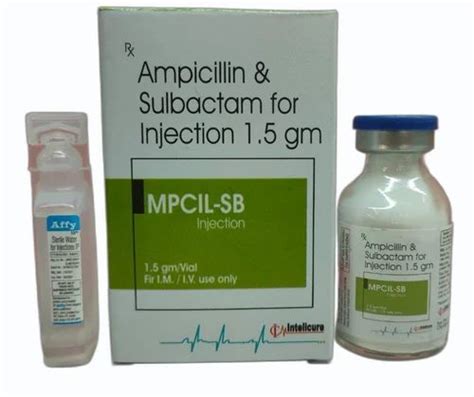 Ampicillin And Sulbactam Injection 1 5gm At ₹ 20 Vial Baddi Id 2850362717362