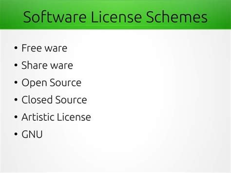 Software License Ppt Shareware And Freeware Computer Software And Applications