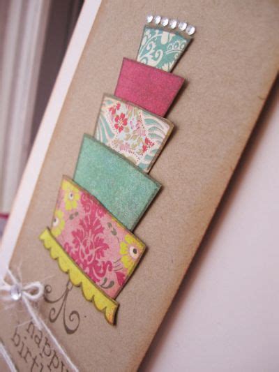 Paper Pieced Cake Lawn Fawn Cards Happy Birthday Cakes Birthday Cards
