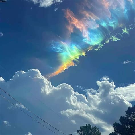 This Very Rare Form Of Rainbow Is Called A Fire Rainbow Caused By The
