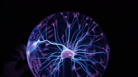 Close Up Of A Plasma Ball Experiment Science Stock Footage Ft Plasma
