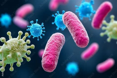 Bacteria Biology Microflora Gut Bacteria And Bacteria Under Microscope Microorganisms Under