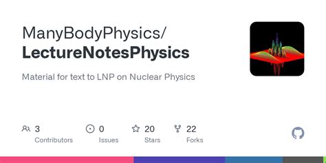 Github Manybodyphysicslecturenotesphysics Material For Text To Lnp