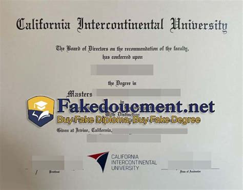 Buy California Intercontinental University Degree Online