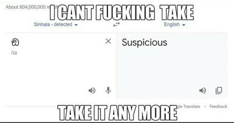 TRANSLATOR SUSPICIOUS FROM ENGLISH TO SINHALA, I CANT F------ TAKE IT ANYMORE, AMONG US CREWMATE ...