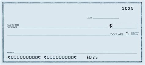 Blank Paycheck Template