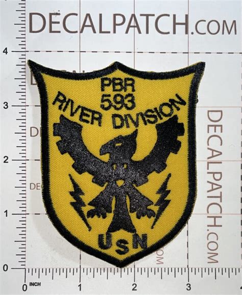 Usn Pbr Patrol Boats River 593 River Division Patch Decal Patch Co