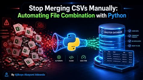 Stop Merging Csvs Manually Automating File Combination With Python