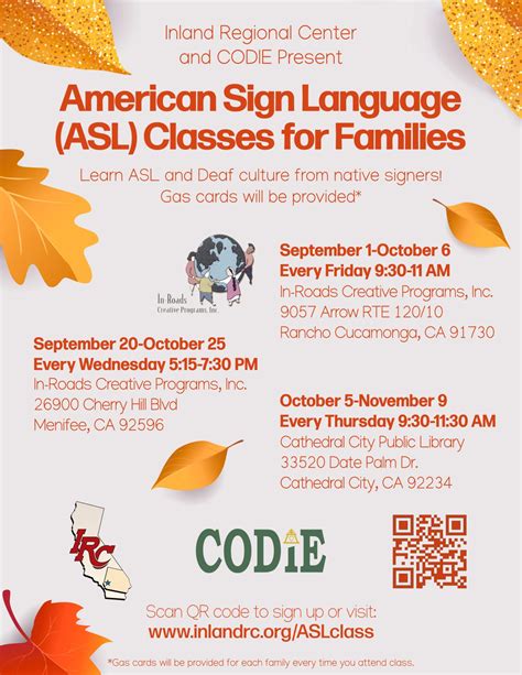 American Sign Language Asl Classes For Families Rancho Cucamonga