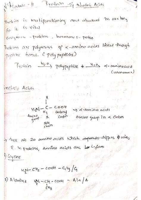Protein Lecture Notes Chemistry Studocu