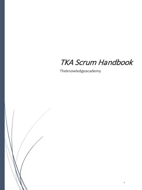 tka scrum handbook pdf scrum software development software