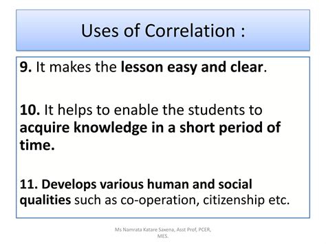 Correlation Of Subjects In School B Ed Notes Pptx
