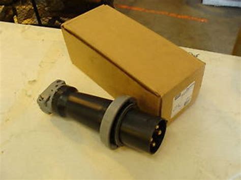 Hubbell Hbl4100p5w Pin And Sleeve 100 Amp 3 Pole 4 Wire 3 Phase Plug