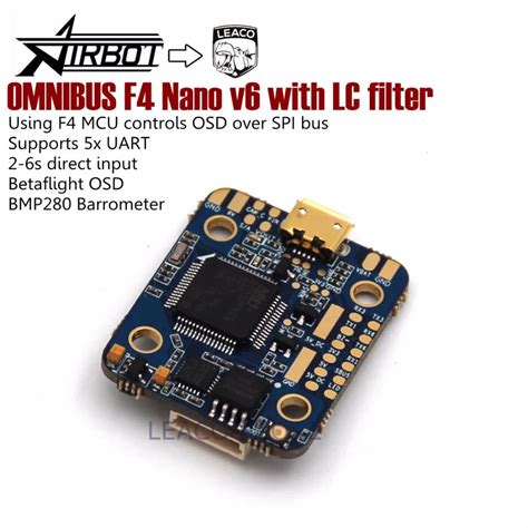 Omnibus F4 Nano V6 With Lc Filter Flight Controller Uses The Mpu6000