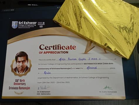 Shiv Gupta On Linkedin Mathematics Certification Achievement Problemsolving