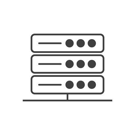 Web Hosting Server Symbol Data Storage Machine Vector 26530010