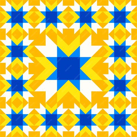 Premium Vector Abstract Geometric Star Pattern Inspired By Duvet Quilting