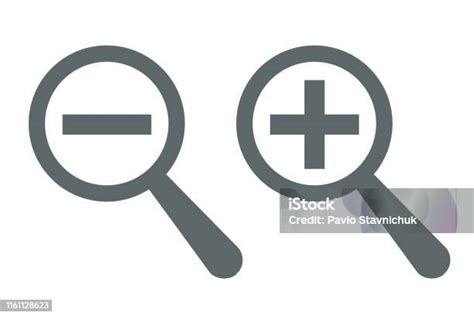 증가 감소 돋보기 아이콘 플러스 및 줌 도구 기호를 빼기 검색 정보 표지판 확대 축소 아이콘 0명에 대한 스톡 벡터 아트 및 기타 이미지 Istock