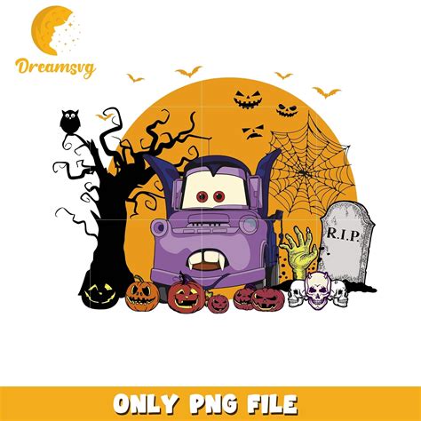 Halloween Cars Dracula Matter Png Disney Pixar Cartoon Characters Png