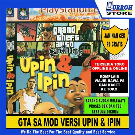 Jual KASET GAME PS GTA SA MOD UPIN IPIN Kota Depok Tukulwiji Tokopedia