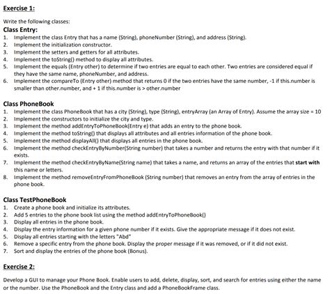Solved All Exercises Must Be Solved With Arrays Without
