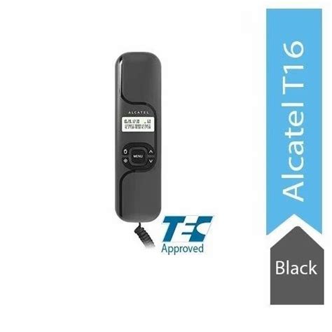 Alcatel T16 Ultra Compact Corded Landline Phone With Caller ID Wall Mounted Black At Rs 1239